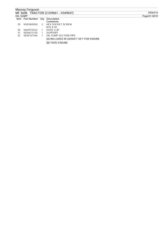 Massey ferguson mf 5608 tractor (c339061 h349047) parts catalogue ...