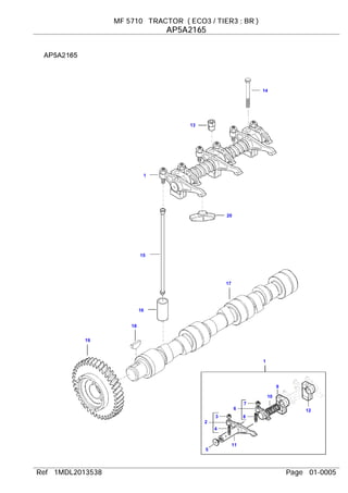 Massey ferguson mf5710 tractor (eco3 tier3; br) parts catalogue manual | PDF