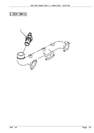 Massey ferguson mf 690 tractor 1984 (fr) tractor parts catalogue manual ...