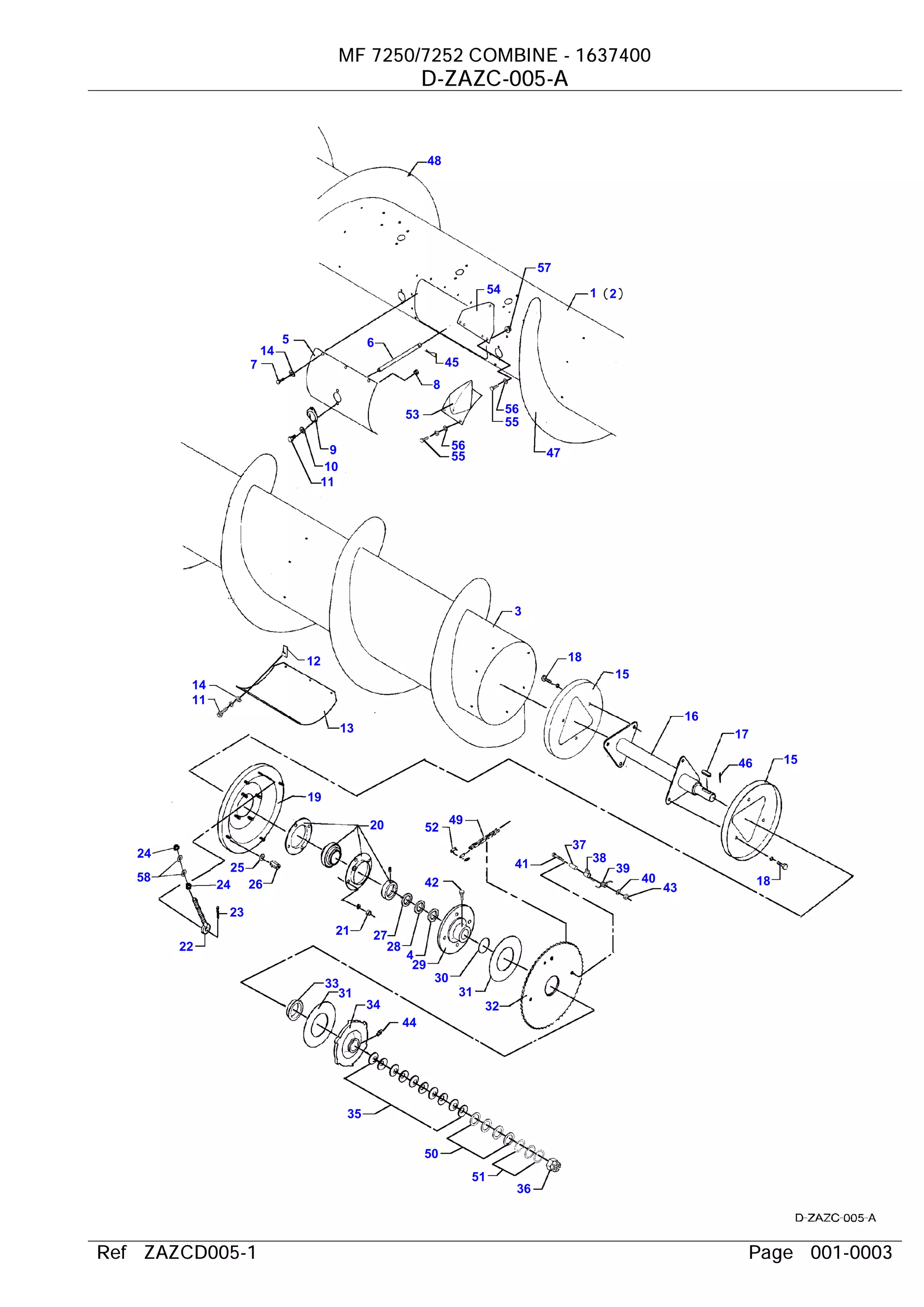 Massey ferguson mf 7250 combine parts catalogue manual | PDF