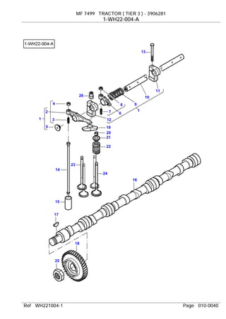 Massey ferguson mf7499 tractor (tier 3) parts catalogue manual | PDF