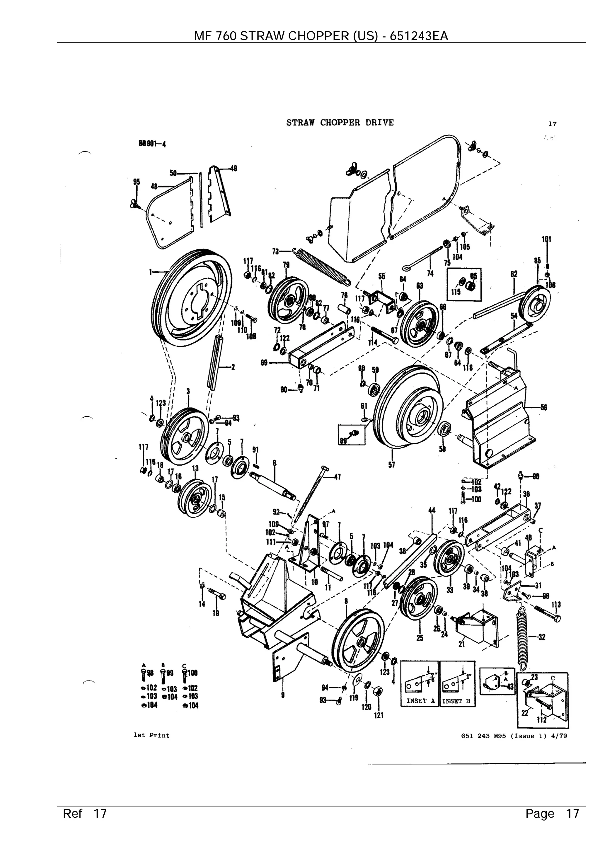 Massey ferguson mf 760 straw chopper (us) parts catalogue manual | PDF