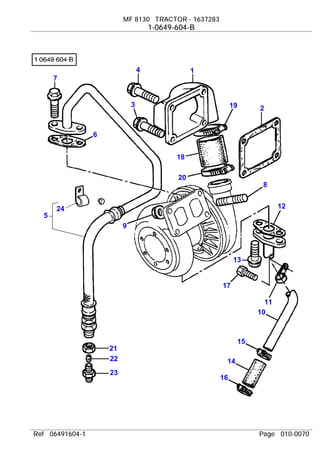 Massey ferguson mf8130 tractor parts catalogue manual | PDF