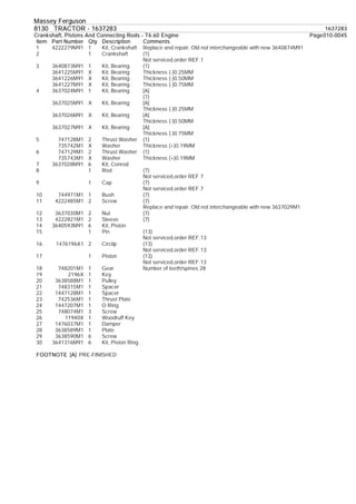 Massey ferguson mf8130 tractor parts catalogue manual | PDF
