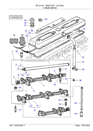 Massey ferguson mf8130 tractor parts catalogue manual | PDF