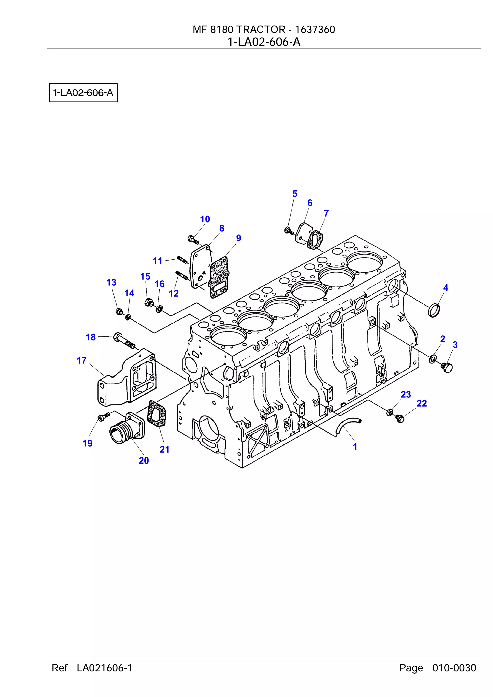 Massey ferguson mf8180 tractor parts catalogue manual | PDF