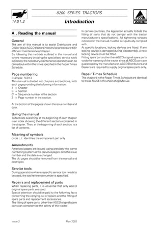 Massey ferguson mf 8260 tractor service repair manual | PDF