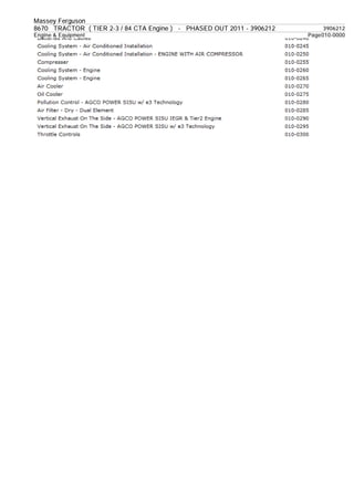 Massey ferguson mf8670 tractor (tier 2 3 84 cta engine) (phased out ...