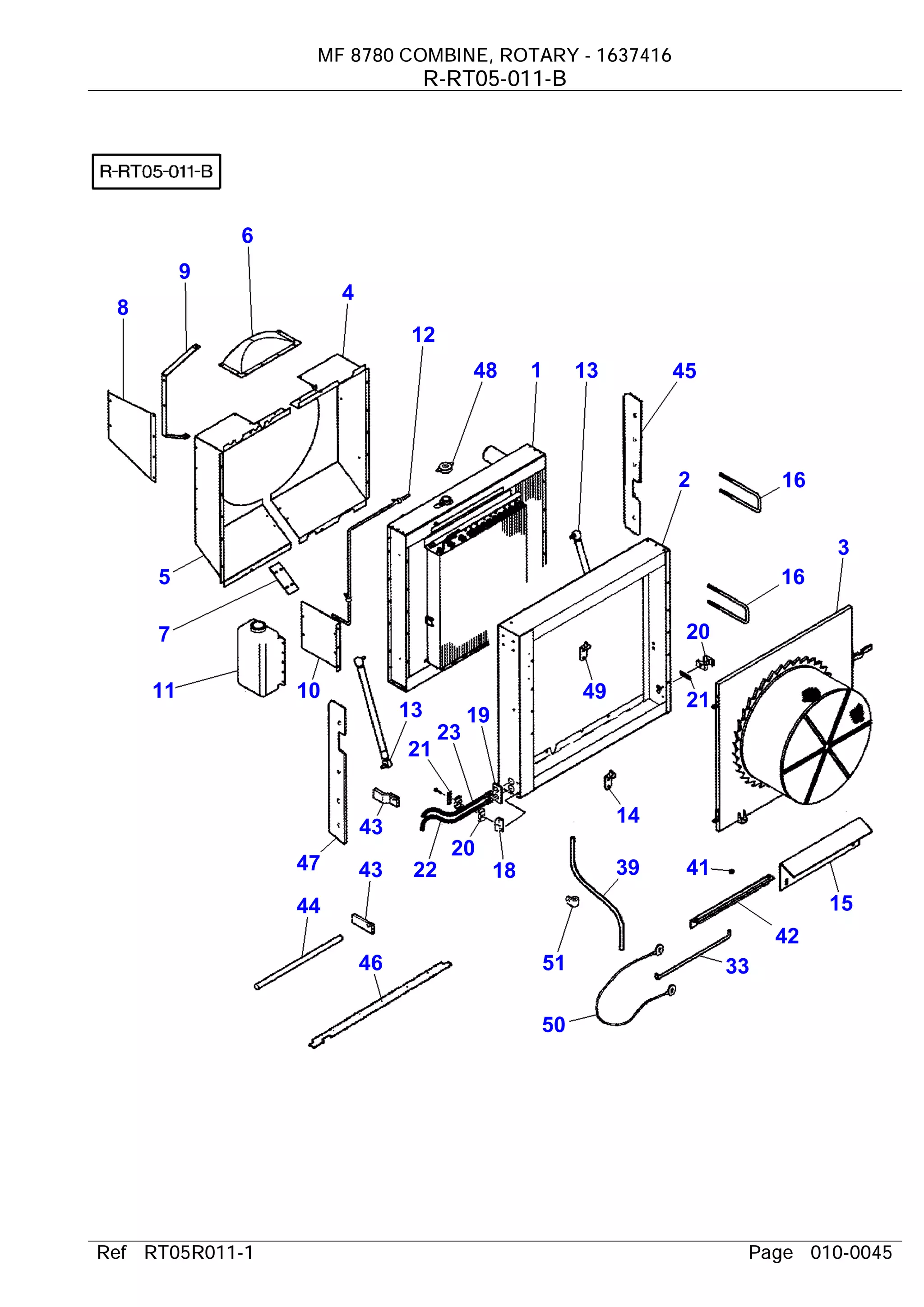 Massey ferguson mf 8780 rotary combine parts catalogue manual | PDF ...