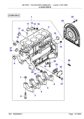 Massey ferguson mf 8947 telescopic handler (3636 11187-999) parts ...
