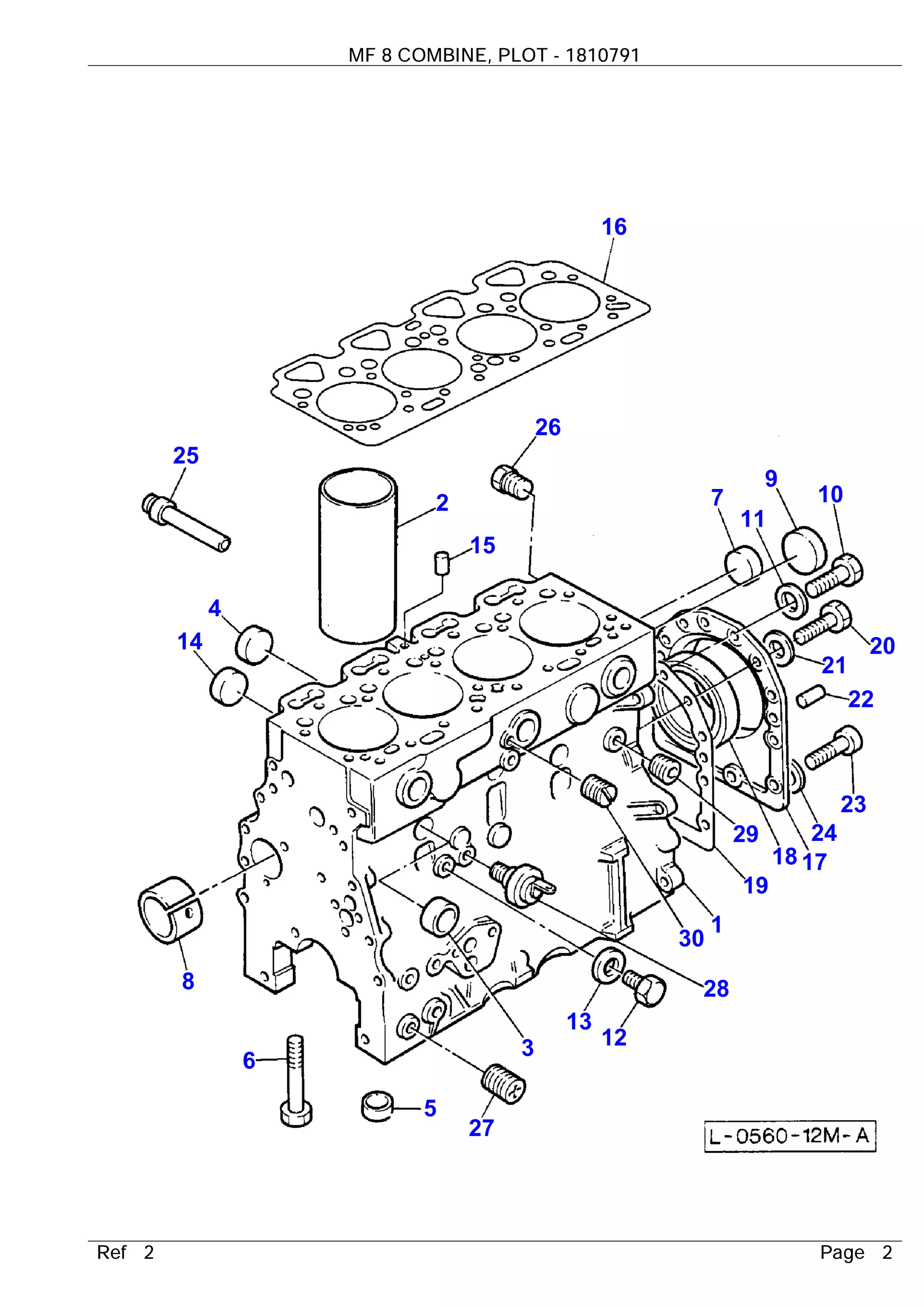 Massey ferguson mf 8 combine, plot parts catalogue manual | PDF