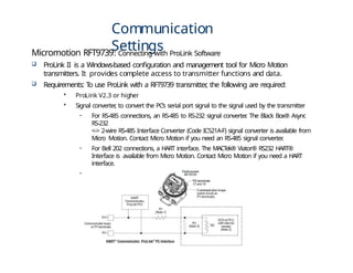 Mass Flow Transmitters transmisor del medidor masico | PPT