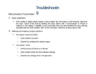 Mass Flow Transmitters transmisor del medidor masico | PPTX