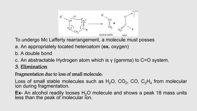 Mass fragmentation & rules | PPTX | Chemistry | Science