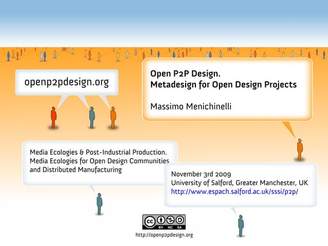 Open P2P Design. Metadesign for Open Design Projects | PPT