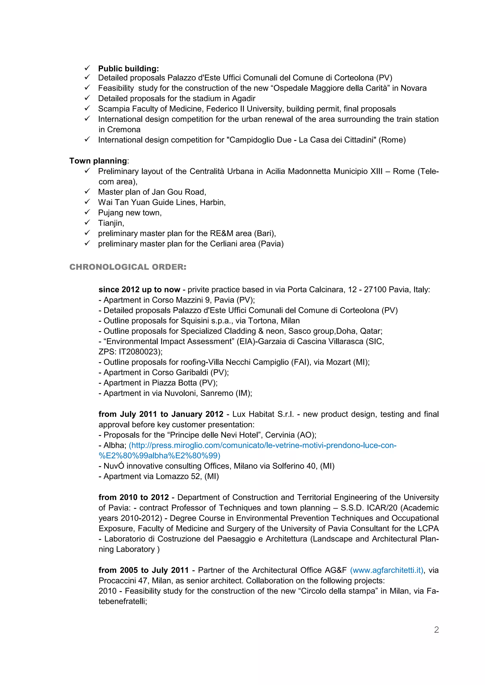 Massimo Corsico CV | PDF