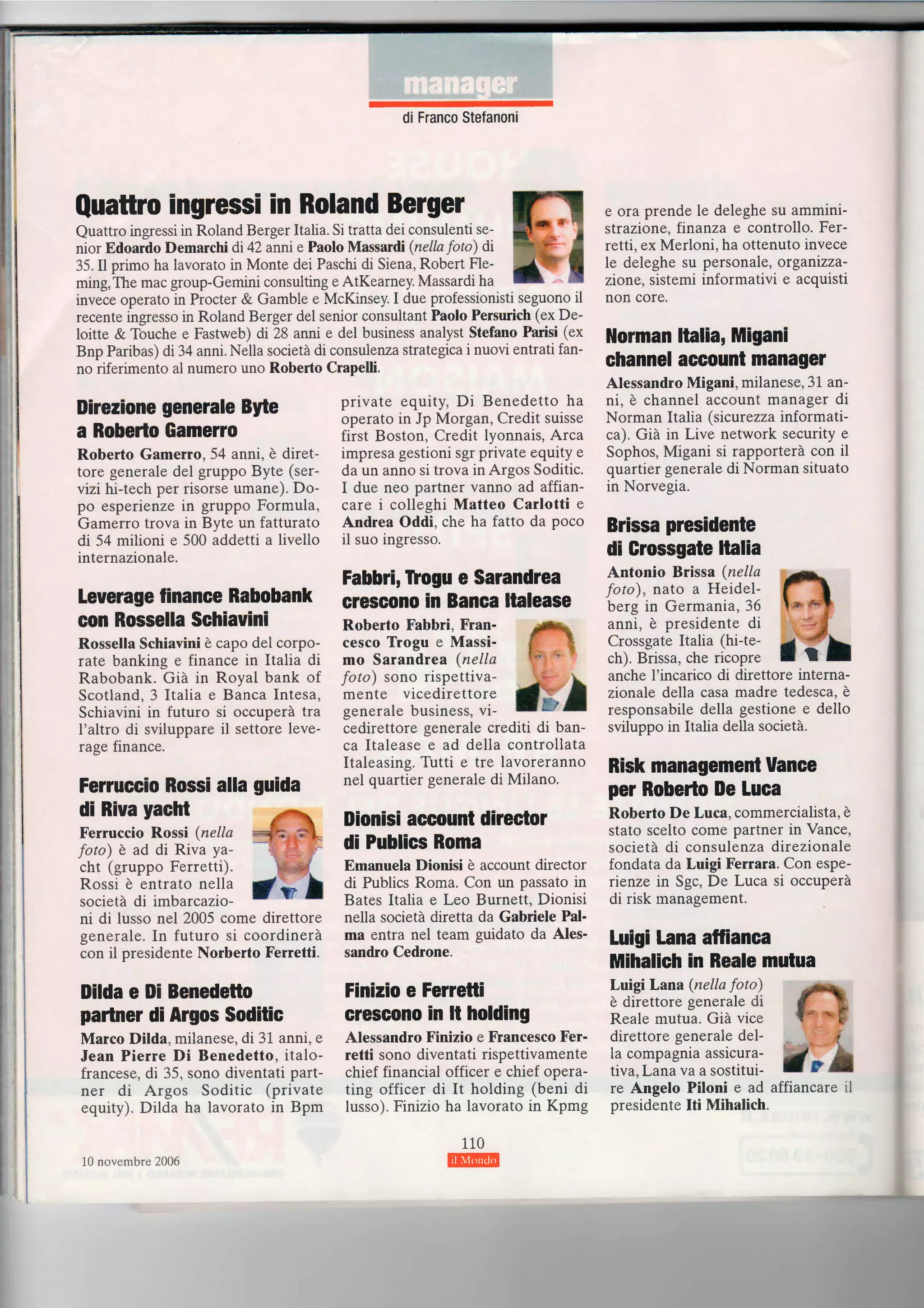 Massimo Sarandrea carriera in Italeasing | PDF