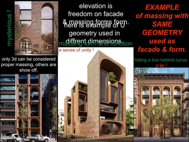 Massing of building by NAYANDEEP | PPTX | Interior Decorating | Home ...