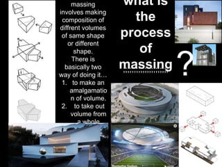 Massing of building by NAYANDEEP | PPTX