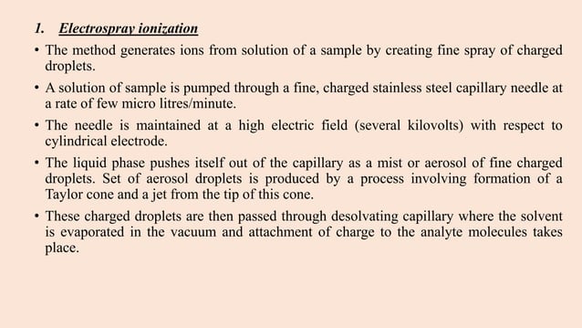 Mass Ionization Techniques | PPTX