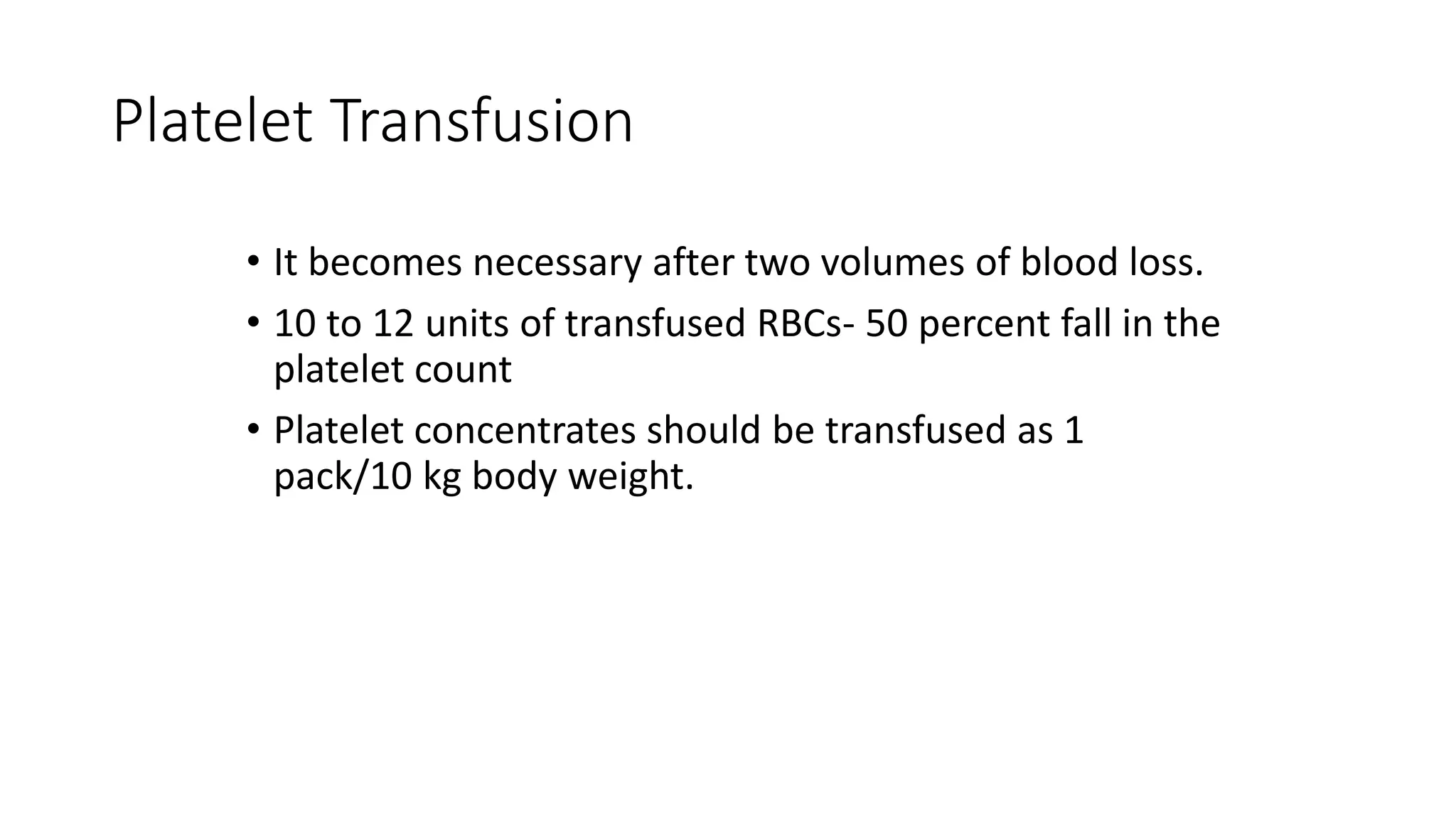 Massive-transfusion.pptx | Blood Disorders | Diseases and Conditions