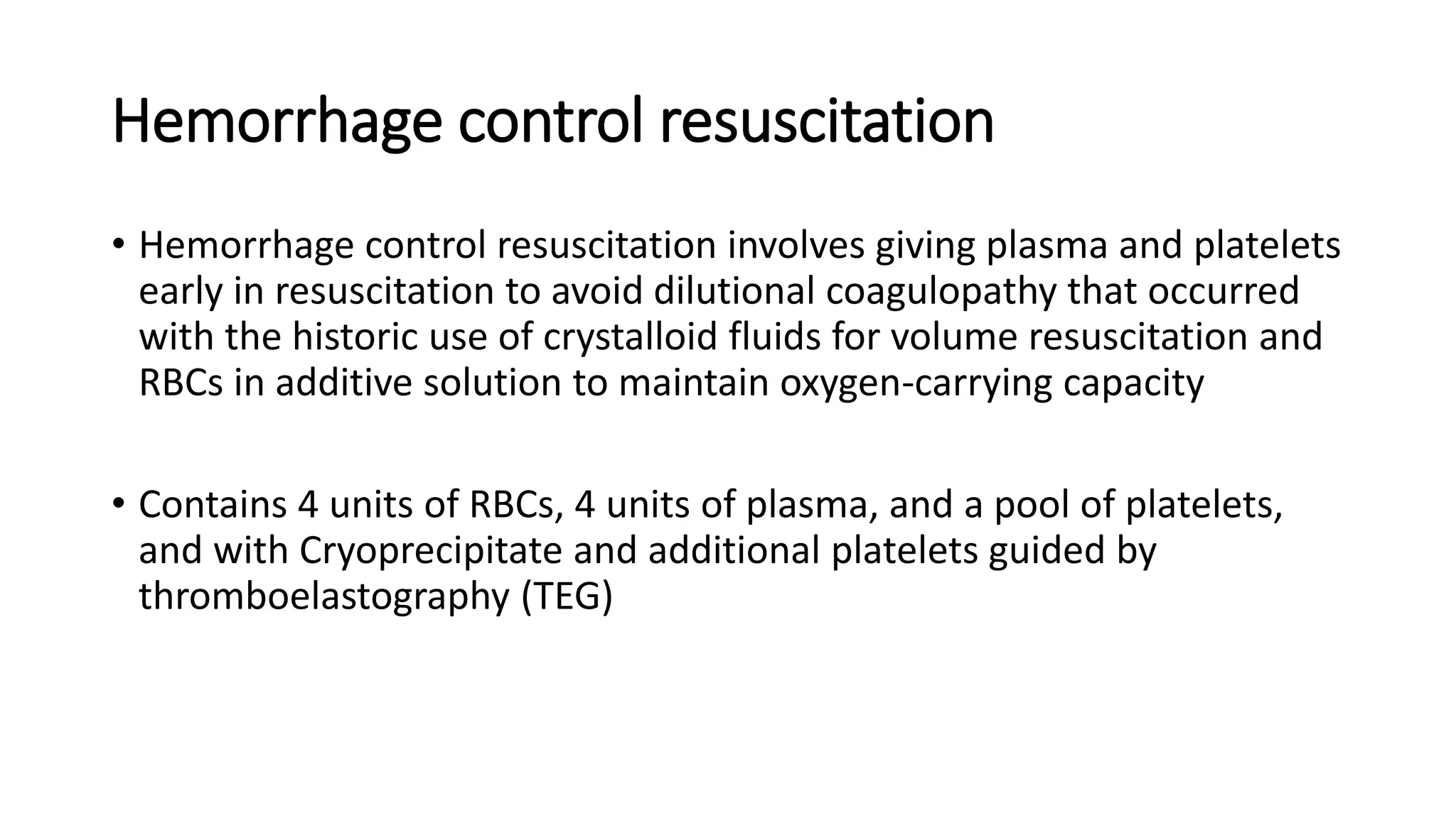Massive blood transfusion | PPTX