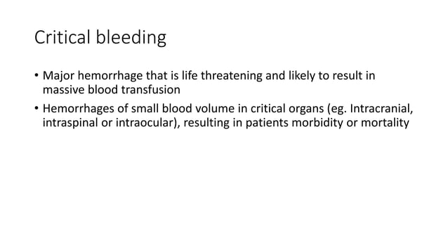 Massive blood transfusion | PPTX
