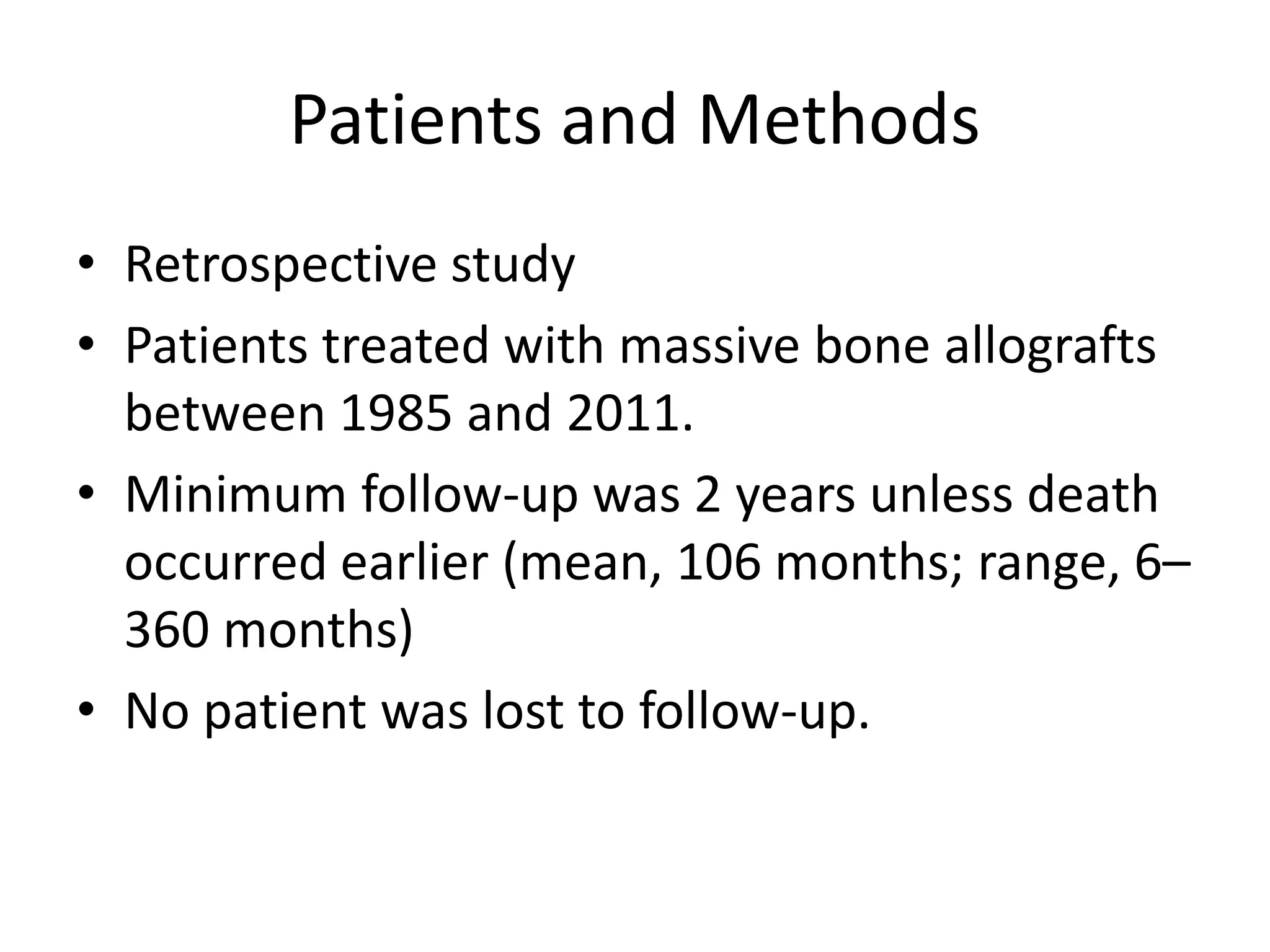 Massive bone allografts | PPT