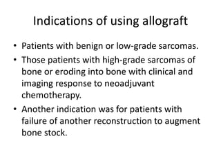 Massive bone allografts | PPTX
