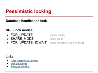 Massive concurrent modifications in web app. How to manage and test. | PPT