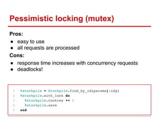 Massive concurrent modifications in web app. How to manage and test. | PPT