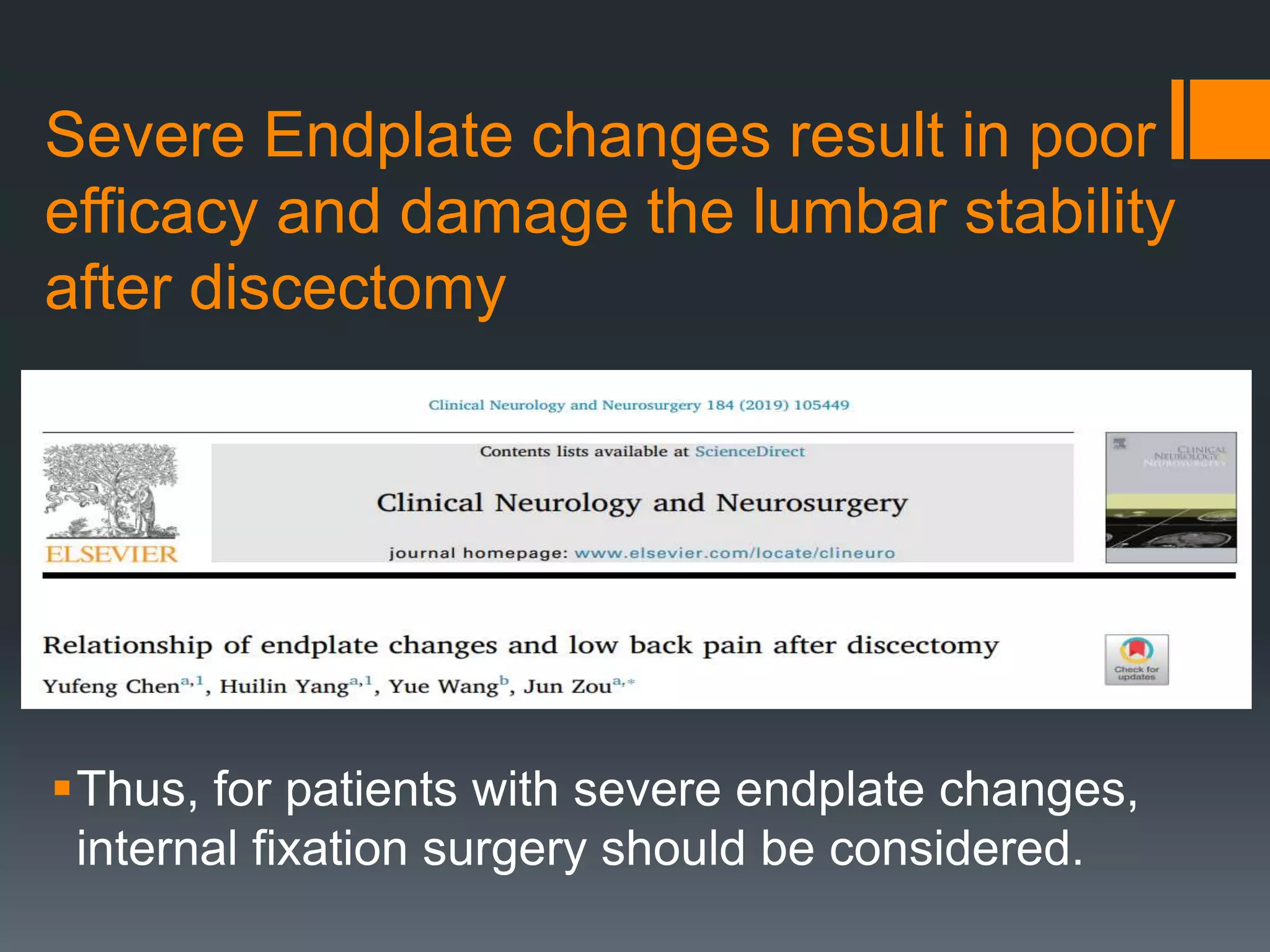 Massive disc herniation – Discectomy Vs Fusion.pptx
