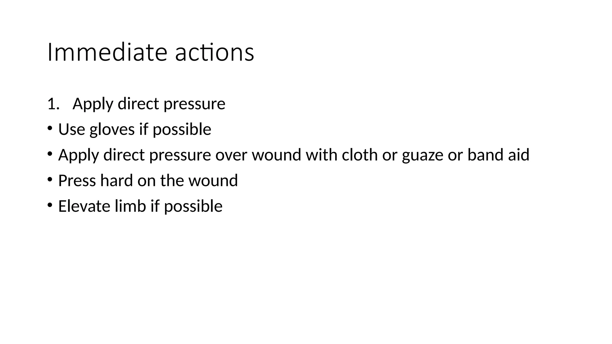 MASSIVE EXTERNAL HEMORRHAGE & Bleeding COntrolpptx | PPTX