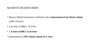 massive haemorrhagic protocol and blood.pptx