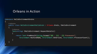 Massively Scaleable .NET Web Services with Project Orleans | PPT