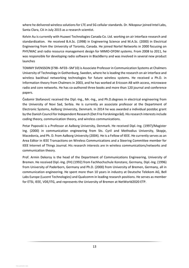 Massive Machine Type Communications In 5g Physical Pdf