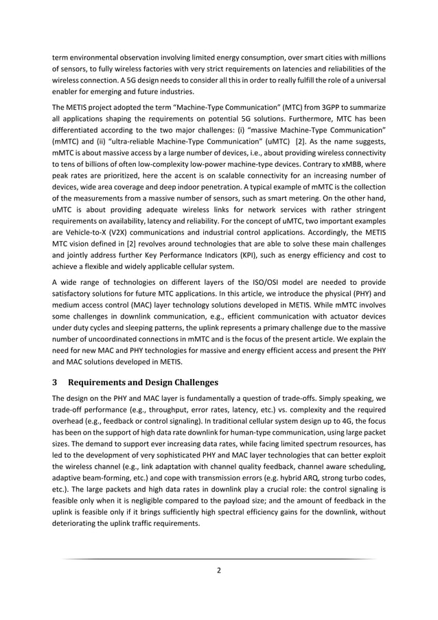 Massive Machine‐type Communications In 5g Pdf