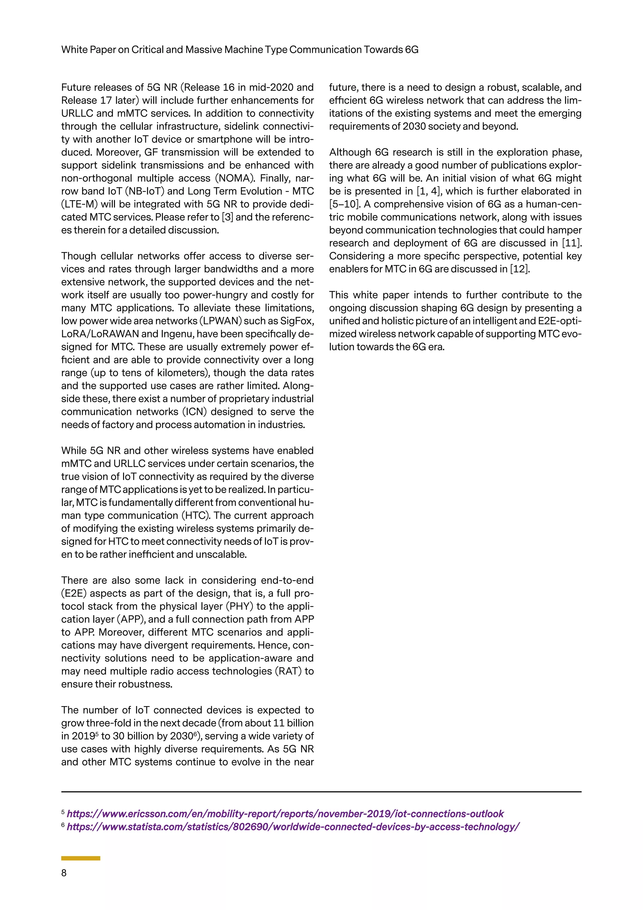 Massive Machine Type Communication Towards 6gpdf Computer Networking Computing