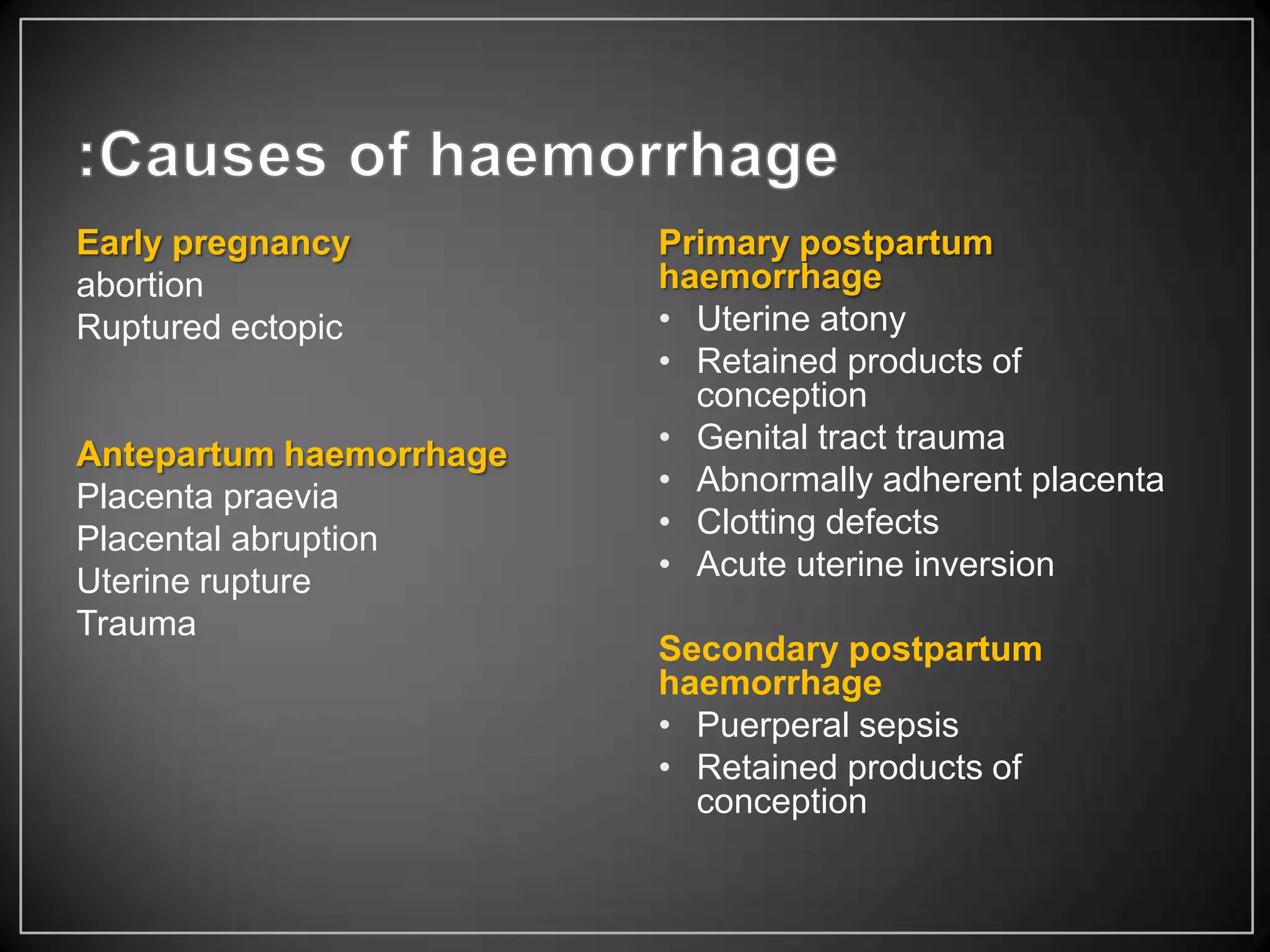 Massive obstetrical hemorrhage | PPTX