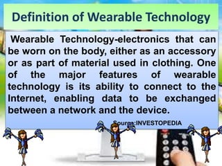 Massive Open Online Content & Wearable Technology | PPTX