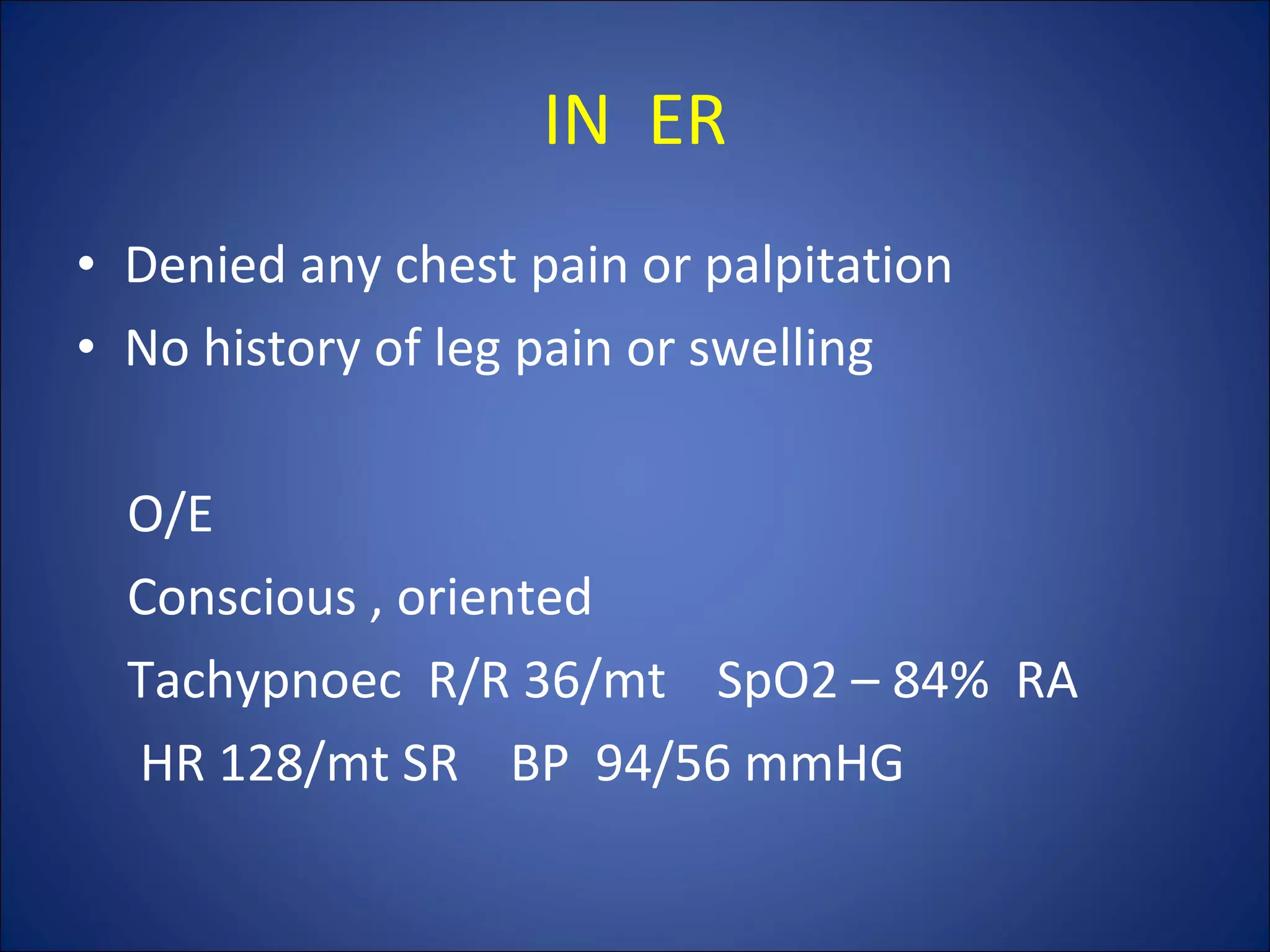 Massive pulmonary embolism case presentation | PPT