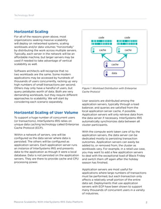 Massive sacalabilitty with InterSystems IRIS Data Platform | PDF