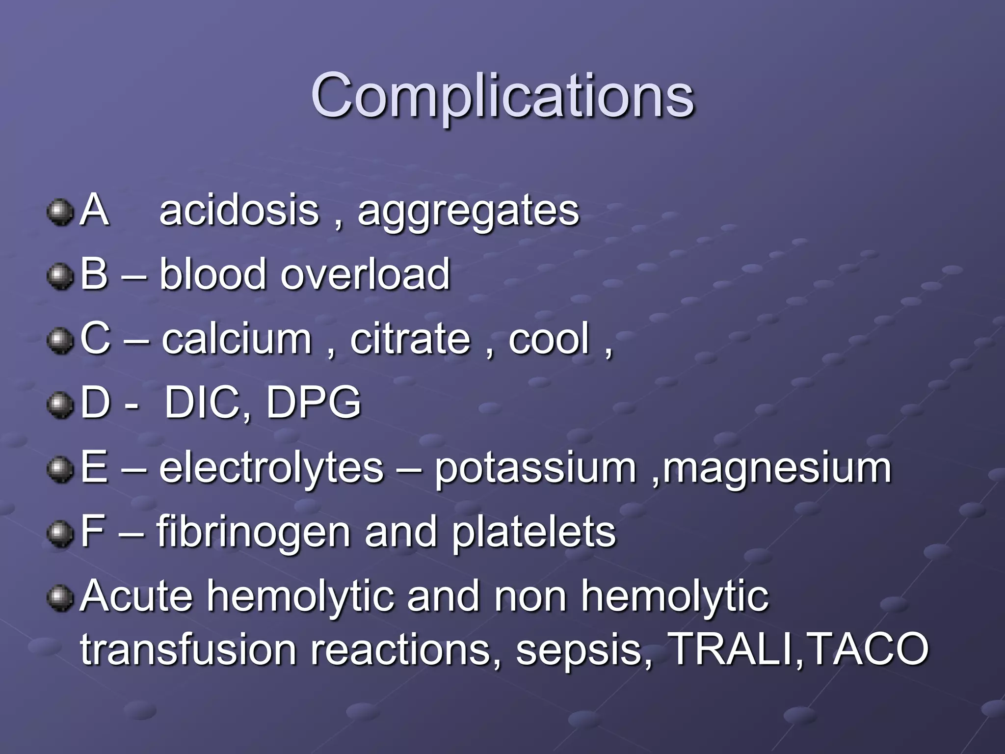 Massive transfusion | PPTX