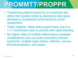 Massive transfusion | PPTX