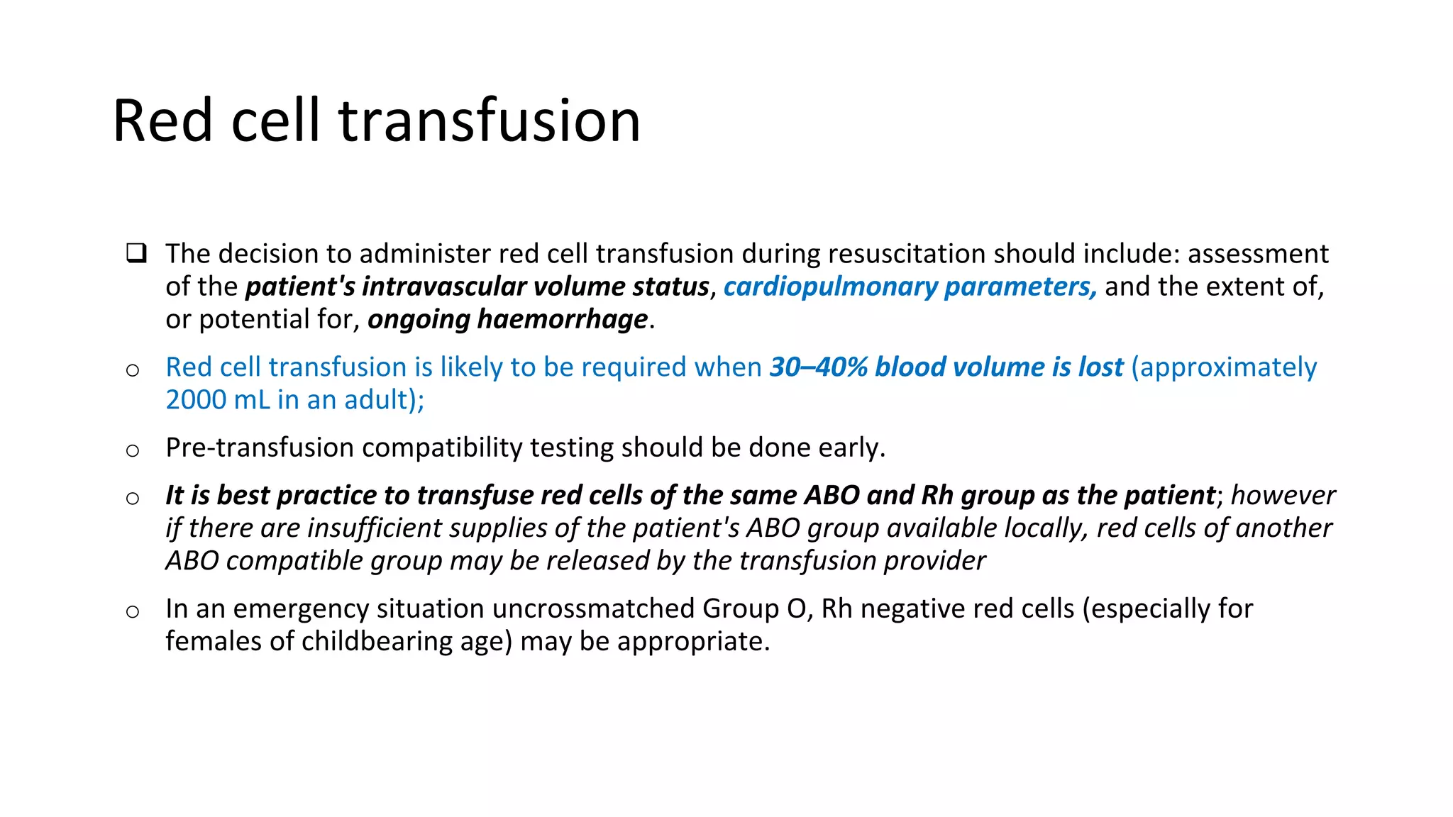 Massive transfusion | PPTX