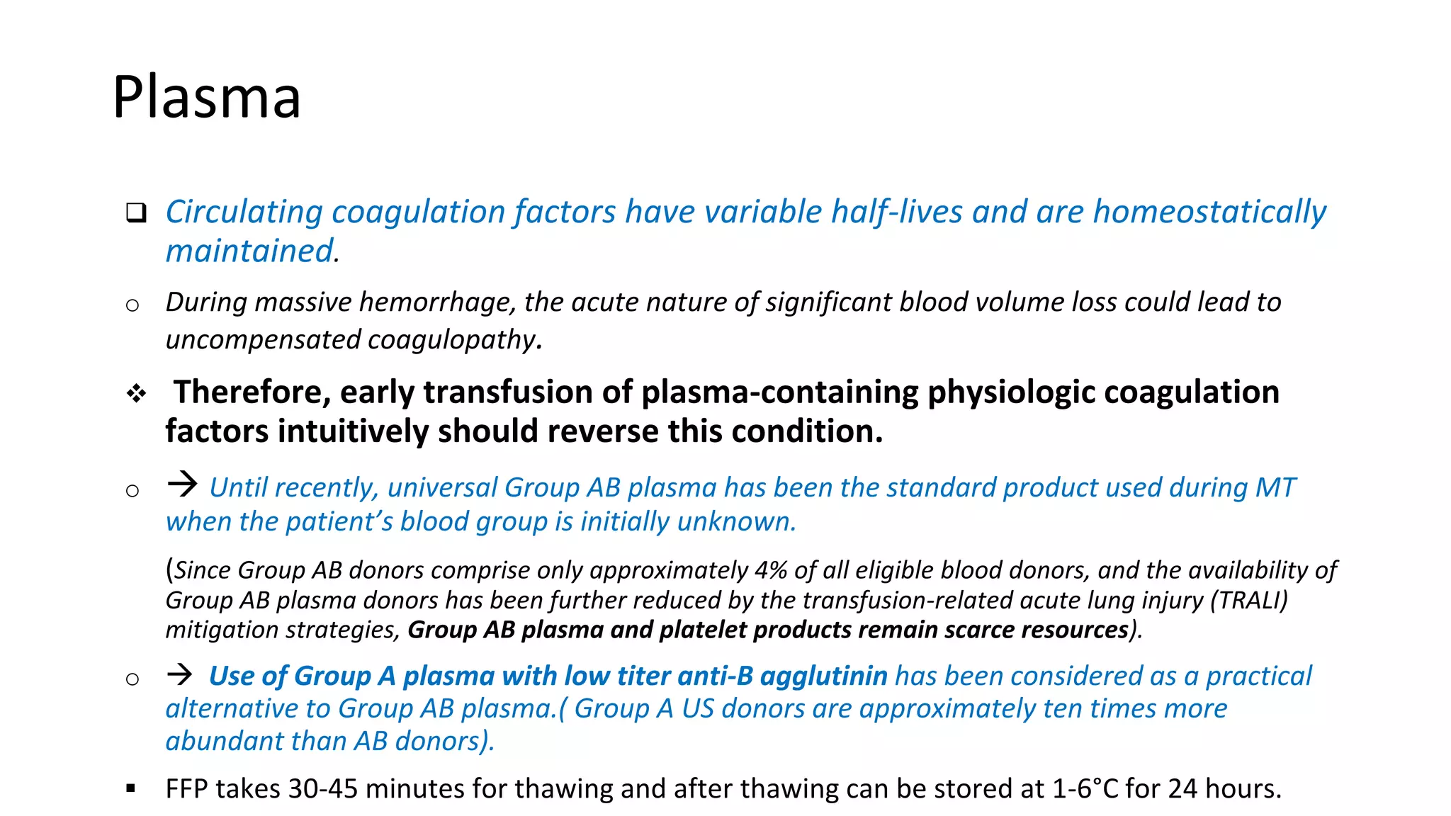 Massive transfusion | PPTX