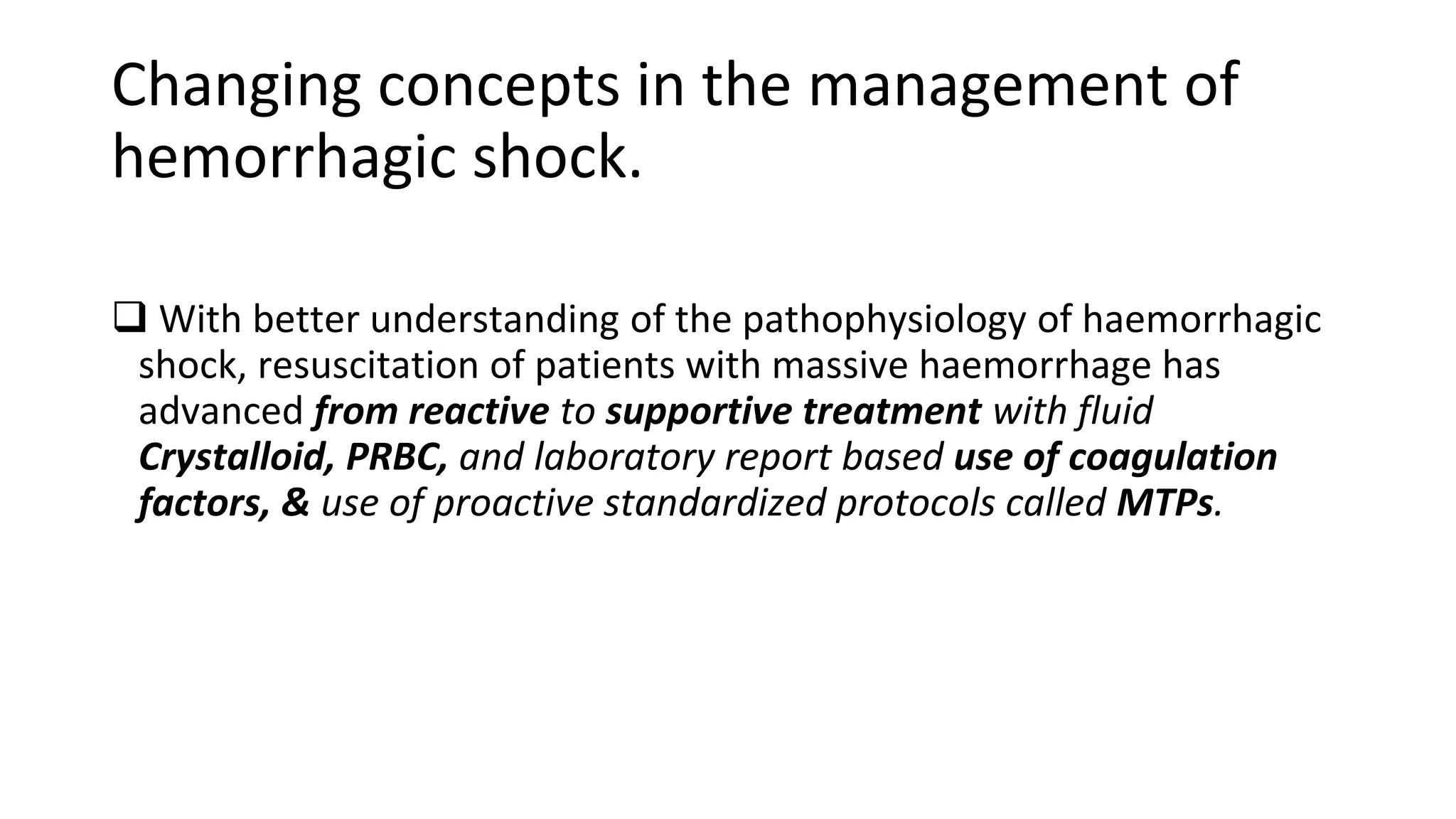 Massive transfusion | PPTX