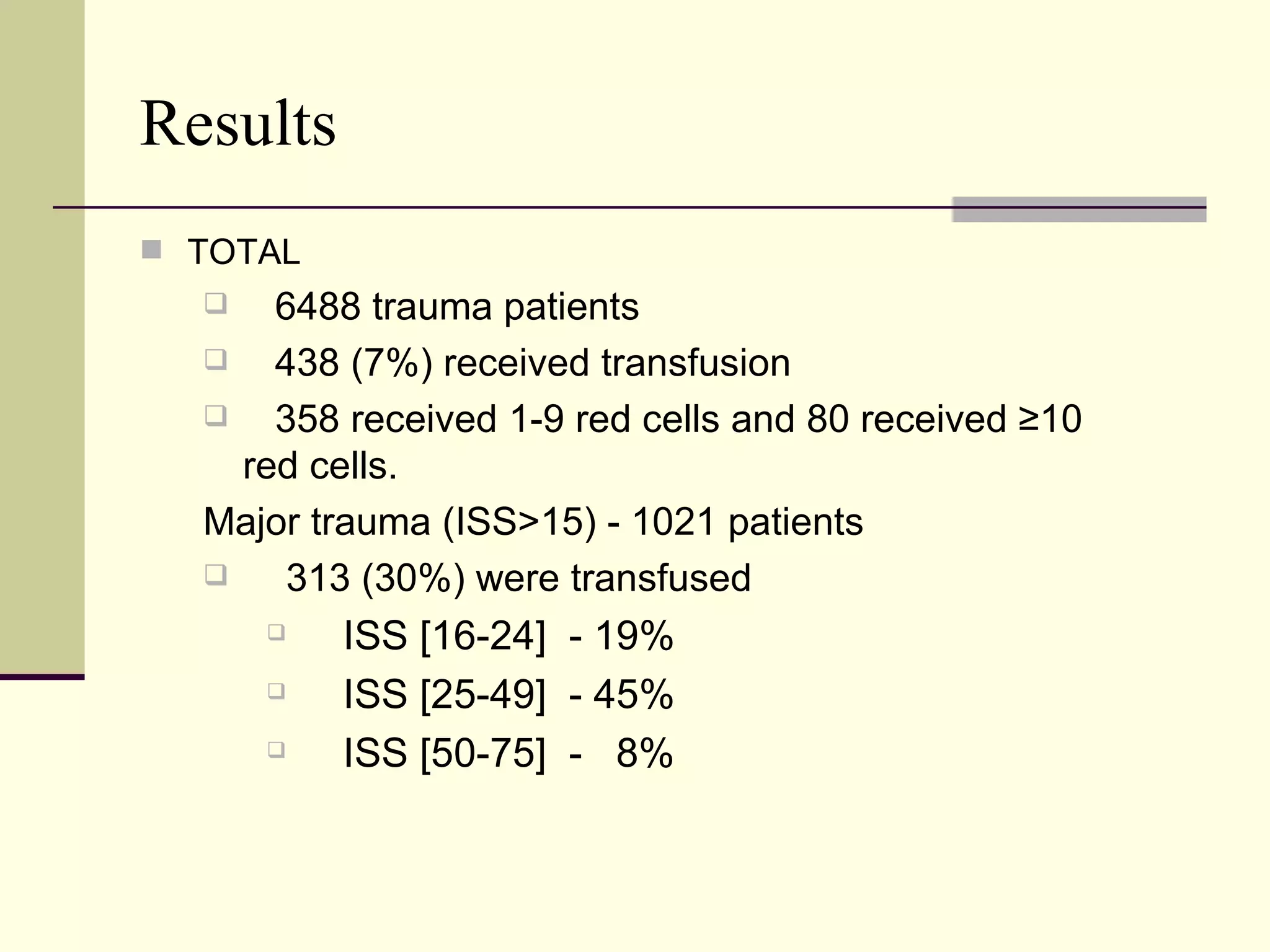 Massive Transfusion In Trauma | PPT