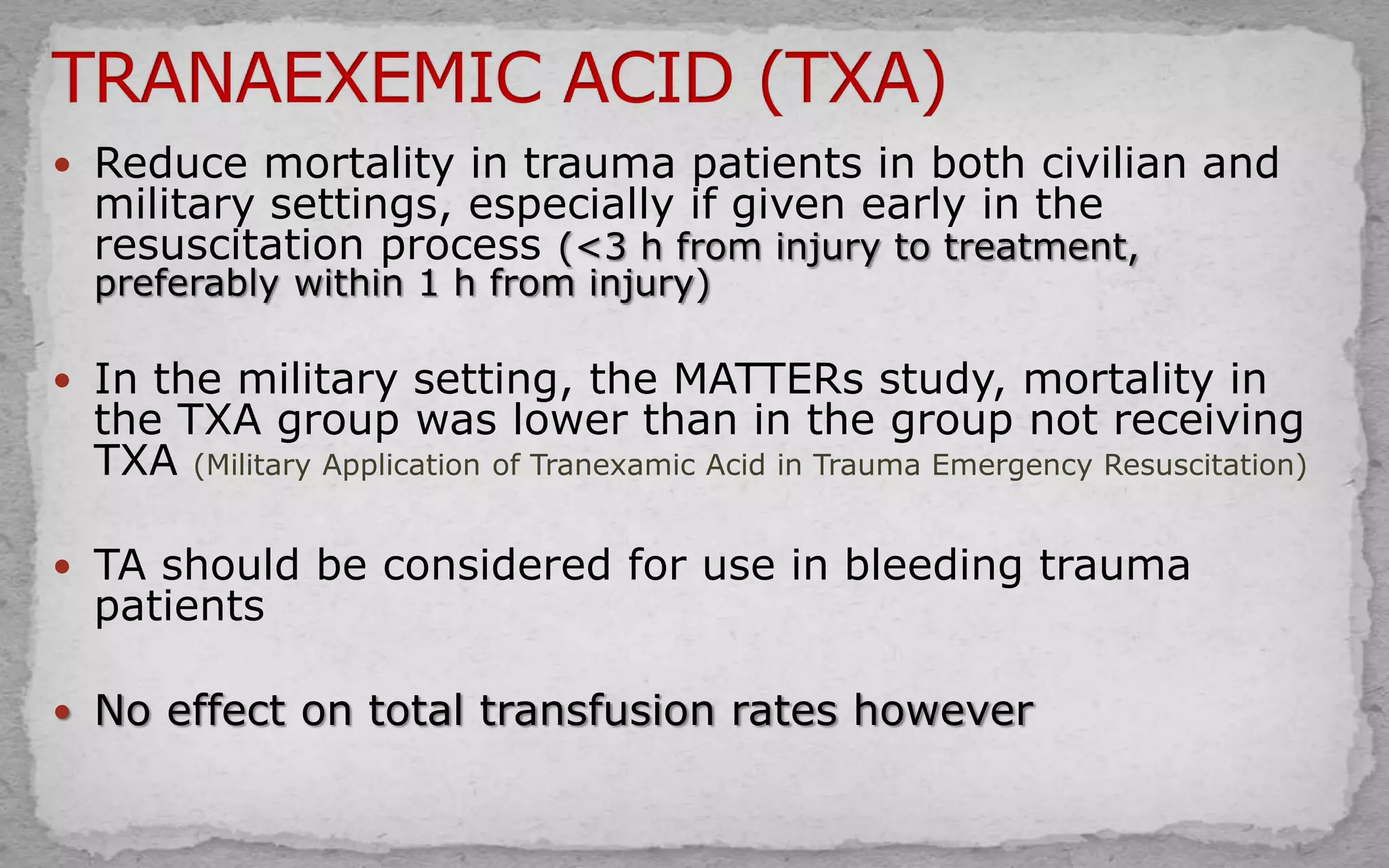Massive Transfusion Protocol Pptx