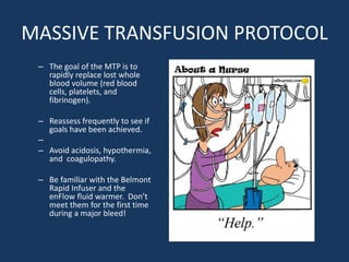 Massive Transfusion Protocol + Blood transfusions | PPT